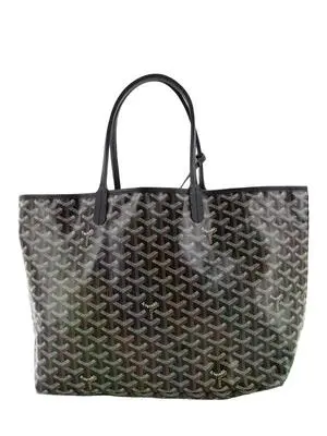 Goyard Saint Louis Coated Canvas PM Tote Bag Black
