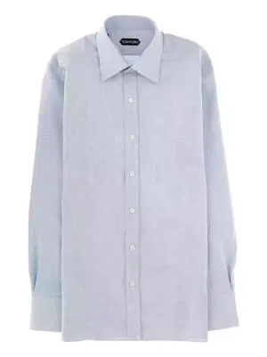 TOM FORD Cotton Shirt - Blue