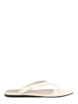 Ami Pointed-toe Flat Sandals - Neutrals