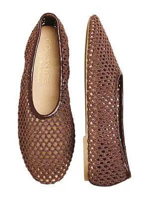 Matisse Marta Mesh Ballet Flats - Chocolate