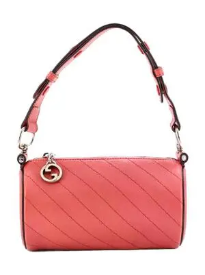Gucci Blondie Diagonal Quilted Leather Mini Shoulder Bag - Pink
