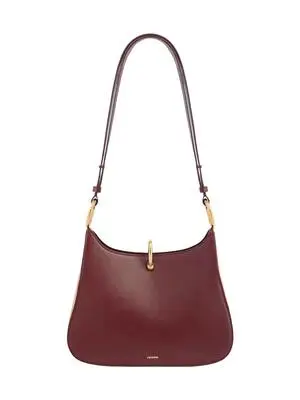Rabanne Medium Ring Leather Shoulder Bag - Red