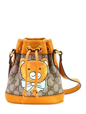Gucci X Exo-kai Ophidia Mini Bucket Bag - Brown