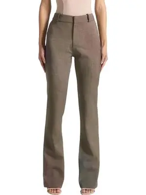Manière De Voir Mid-rise Tailored Trousers - Brown