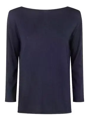 Liviana Conti Boat Neck Knitwear - Blue