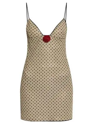 Oseree Mini Dress With Lurex Thread - Gold