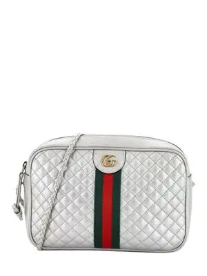 Gucci Trapuntata Small Camera Bag - Metallic