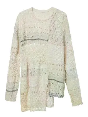 Y’s Openwork Knit Sweater - Neutrals