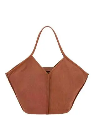 Hereu Leather-trim Tote Bag - Brown