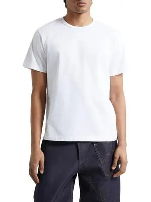 JW Anderson Embroidered Anchor Logo Cotton T-shirt - White
