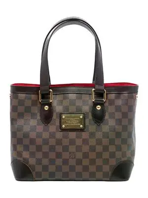LOUIS VUITTON 2021 Damier Ebene Hampstead Pm Tote Bag - Brown