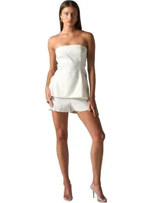 JBQ Loren Strapless Top - Ecru