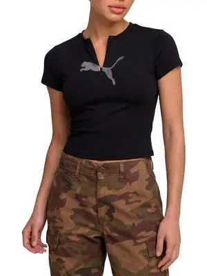 PUMA Dare To Slim Zip Top - Puma Black