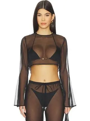 SHANI SHEMER Phoenix Crop Top - Black
