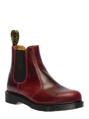 Dr. Martens 2976 Classic Calf Leather Chelsea Boots - Red