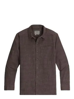 Royal Robbins Hempline Spaced Button-up Shirt Seal Brown