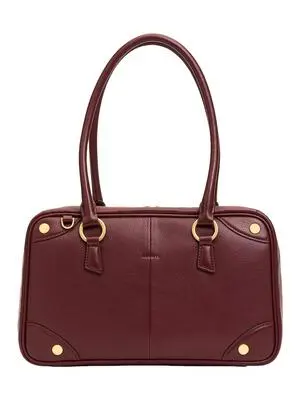 HAMMITT HAMMITT Medium Meredith Shoulder Bag Cherrywood Pebble Brushed Gold