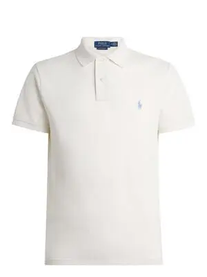 Polo Ralph Lauren Cotton Mesh Slim Polo Shirt Ivory