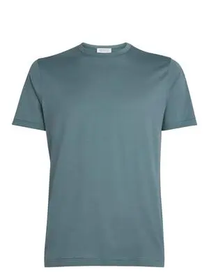 Sunspel Supima Cotton Classic T-shirt - Blue