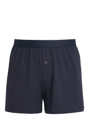 Sunspel Superfine Cotton Boxer Shorts - Navy