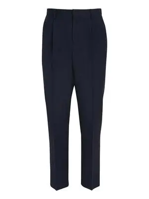 SUNSPEL Wool Pleated Straight Trousers