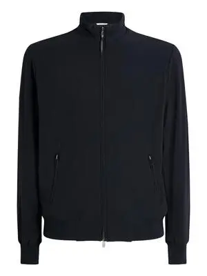 Marco Pescarolo Wool Zip-up Jacket - Navy