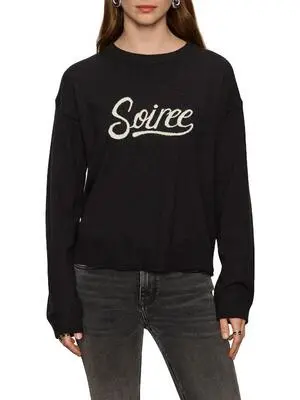 Sanctuary Crewneck Sweater - Black