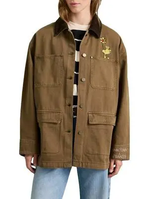 Sanctuary Save Our Planet Canvas Jacket - Timber Brown