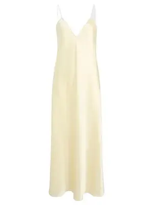 Khaite Taja Midi Dress - Yellow