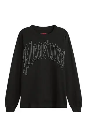 PLEASURES Twitch Long Sleeve T-shirt - Black