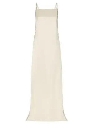 TWP Crystal-embellished Satin Gown - Off-white
