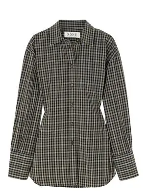 RÓHE Checked Cotton-poplin Shirt - Multi