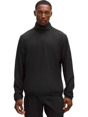 Lululemon Crinkle Texture Half Zip - Black