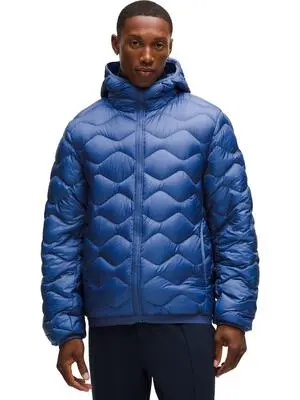 Lululemon Featherweight 900-down-fill Quilted Hooded Jacket - Brilliant Blue