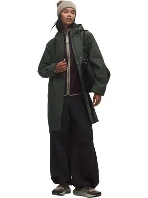 Lululemon Waterproof Fishtail Rain Coat - Rainforest Green