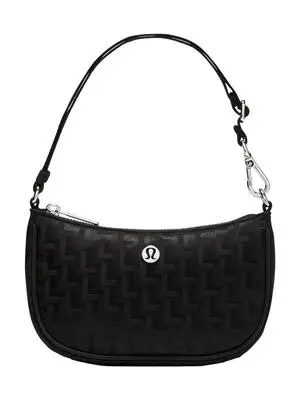 Lululemon City Essentials Mini Shoulder Bag - Lll Geo Pattern Jacquard Black