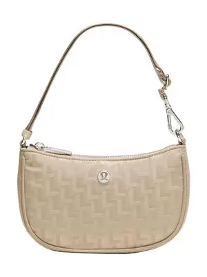 Lululemon City Essentials Mini Shoulder Bag - Lll Geo Pattern Jacquard Sheer Oak
