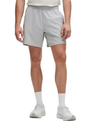 Lululemon Pace Breaker Reflective Linerless Knit Short 7 - White/silver Drop