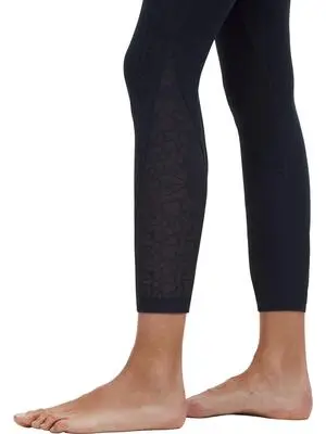 Lululemon Paisley Lace Overlay Tight 25 - True Navy