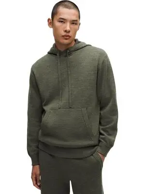 Lululemon Merino Wool Pullover Hoodie - Heathered Olive Brown
