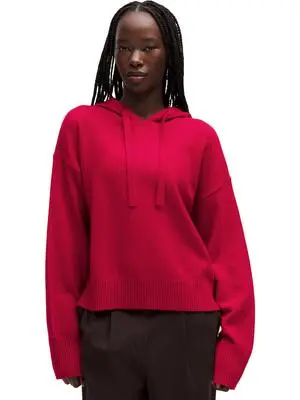 Lululemon Relaxed Cashmere Hoodie - Dark Red