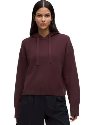 Lululemon Relaxed Cashmere Hoodie - Goodnight Plum