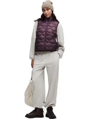 Lululemon Featherweight 900-down-fill Quilted Vest - Black Plum
