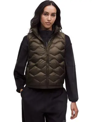 Lululemon Featherweight 900-down-fill Quilted Vest - Olive Brown