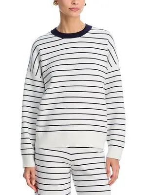 French Connection Marley Striped Sweater - White/marine