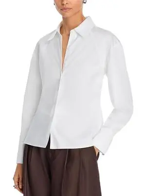 Derek Lam 10 Crosby Carmine Wrap Top - White
