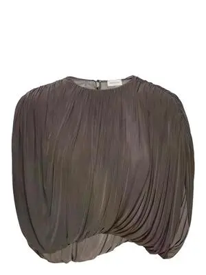 Magda Butrym Ruched Top - Brown