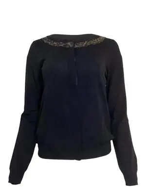 Saint Laurent Long-sleeved Cardigan - Black