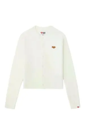 A BATHING APE Embroidered Cardigan - Neutrals