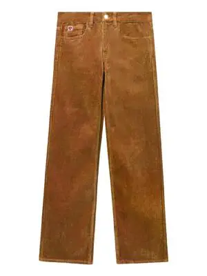A BATHING APE Corduroy Straight Trousers - Brown